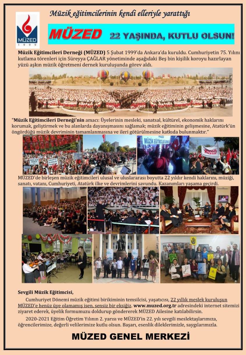 MÜZED 22 YAŞINDA, KUTLU OLSUN! - MÜZED